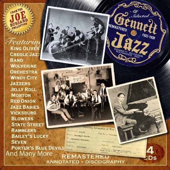 Various Artists - Gennett Jazz (4 CD), various artists | Muziek | bol