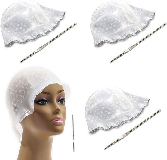 Haar Highlight Cap - Magicap Herbruikbare Haarkleur Markering Tipping ...