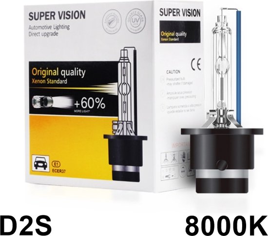 Xenon D2S Lampen 8000K (set 2 stuks) Crystal Blue / Grootlicht ...