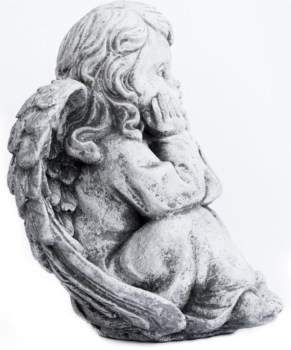 Engel (Wit/gepattineerd)- Hoogwaardige Kwaliteit - Perfect voor binnen ...