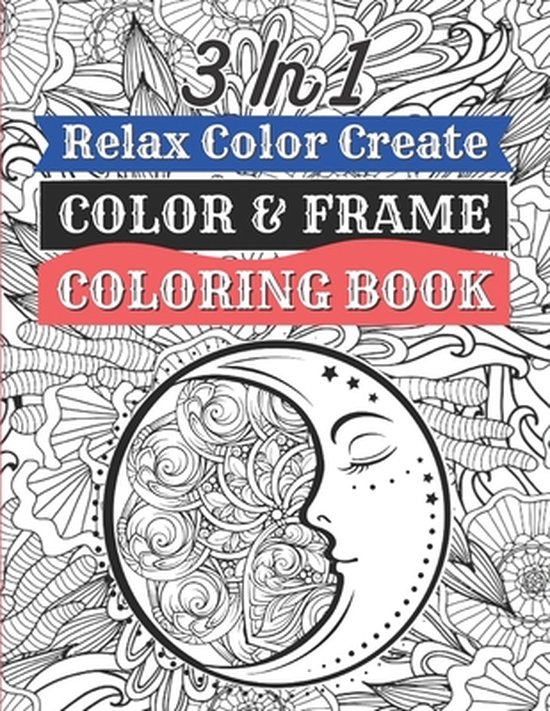 3 in 1 - Relax Color Create - Color & Frame Coloring Book, Pixel Birds ...