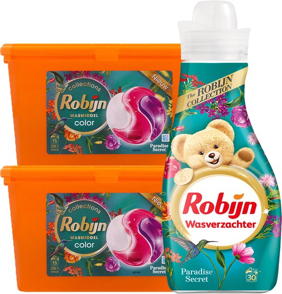 Robijn Paradise Secret Wasmiddel en Wasverzachter Pakket | bol.com