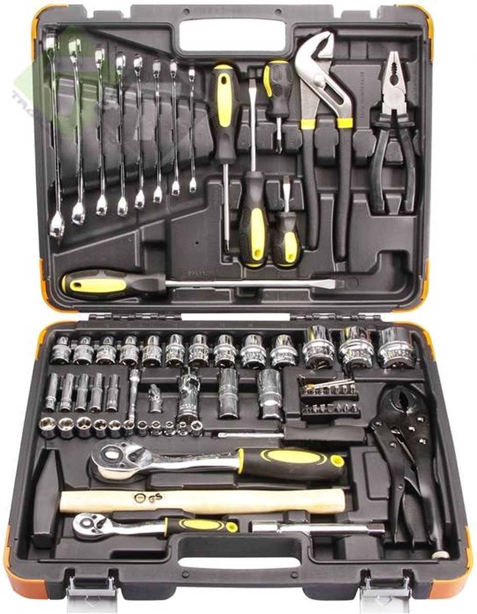Gereedschap set, Ratel set, 104 dlg, Doppenset, Gereedschapskoffer ...