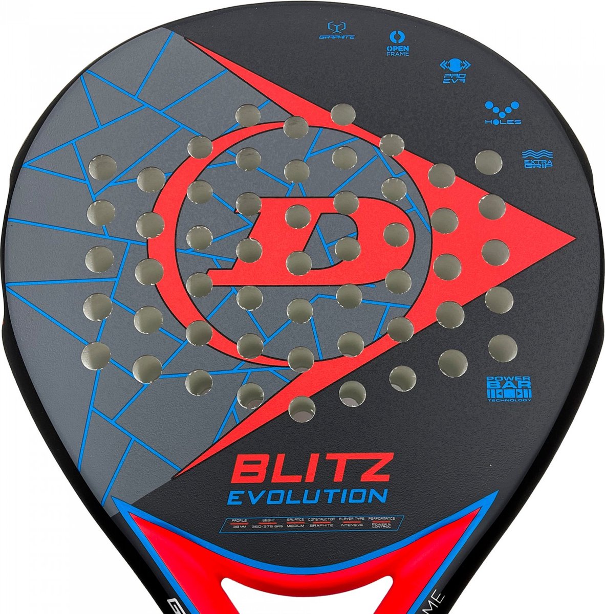 Dunlop Blitz Evolution padel racket - Oranje/rood | bol