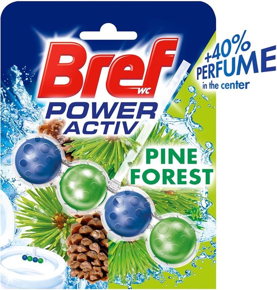 Bref Power Active Toiletblok - Pine - WC Blok Voordeelverpakking - 10 x ...
