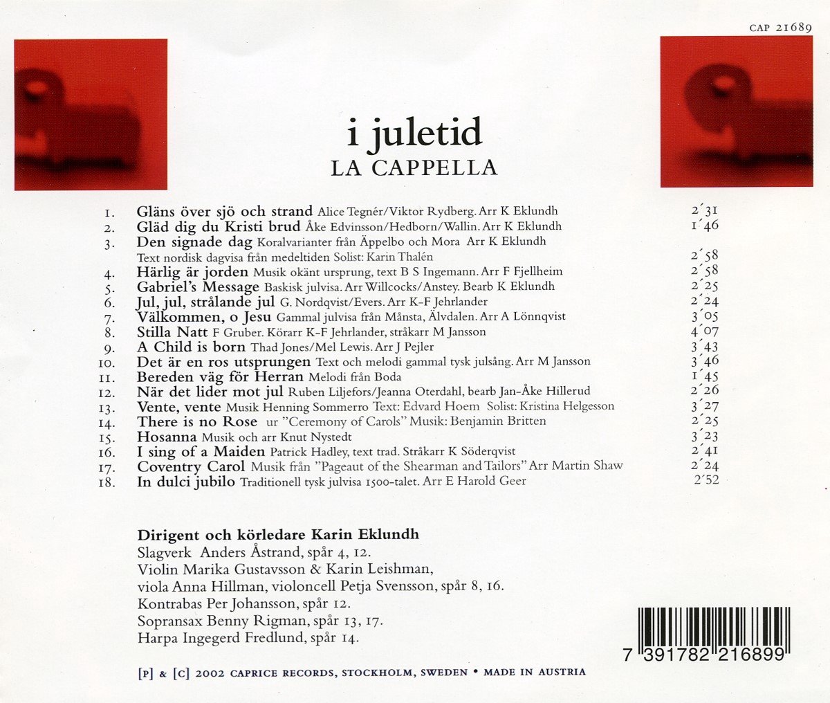 La Cappella - I Juletid (CD), La Cappella | CD (album) | Muziek | bol.com