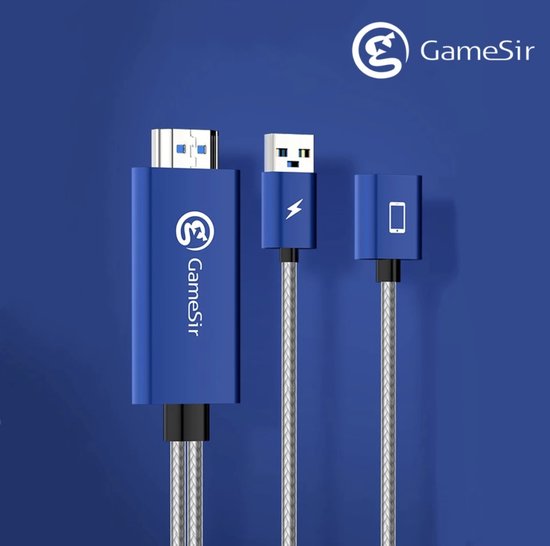 GameSir GTV100 - iOS naar HDMI - Beeldscherm Adapterkabel - 1920X1080P ...