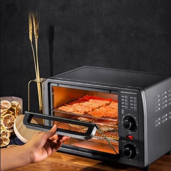 Piller® Mini Oven - Zwarte Moderne Oven - Elektrische Camping Oventje ...