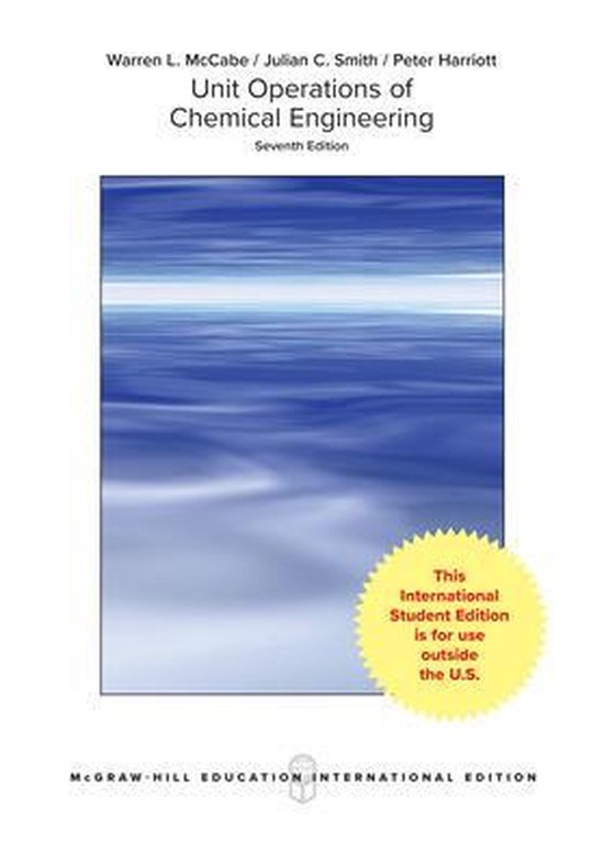 Unit Operations of Chemical Engineering (Int'l Ed) | 9780071247108 ...