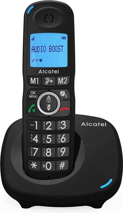 Alcatel XL595S BNL Senioren dect telefoon met grote toetsen en lcd ...