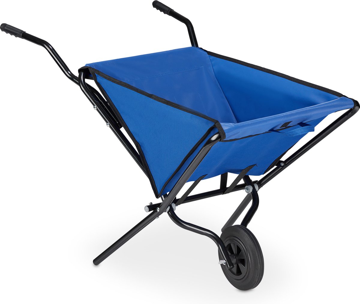 Relaxdays brouette pliable - chariot de jardin pneu anti-crevaison ...