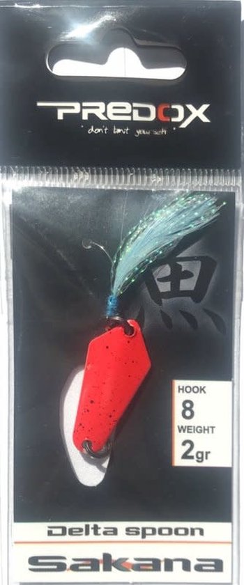 Predox Sakana Delta Spoon - haak 8 - 2g - Kleur : Light Blue - Yellow | bol
