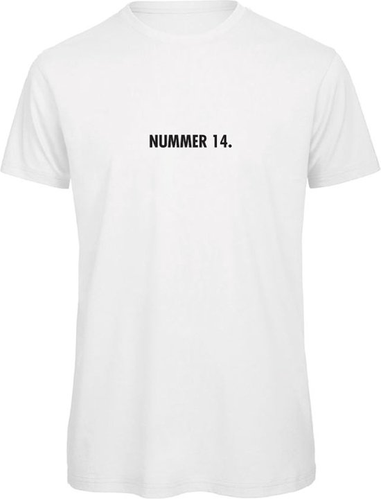 T-shirt Wit S - nummer 14 - zwart - soBAD. | T-shirt unisex | T-shirt ...