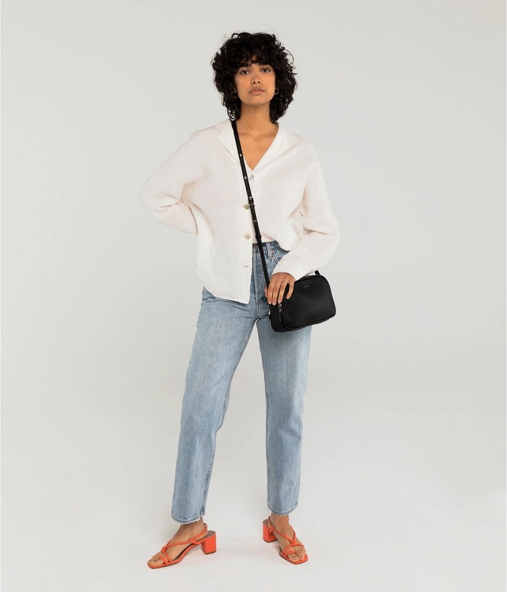 Matt & Nat Pair Purity Dames Crossbodytas - Zwart | bol.com