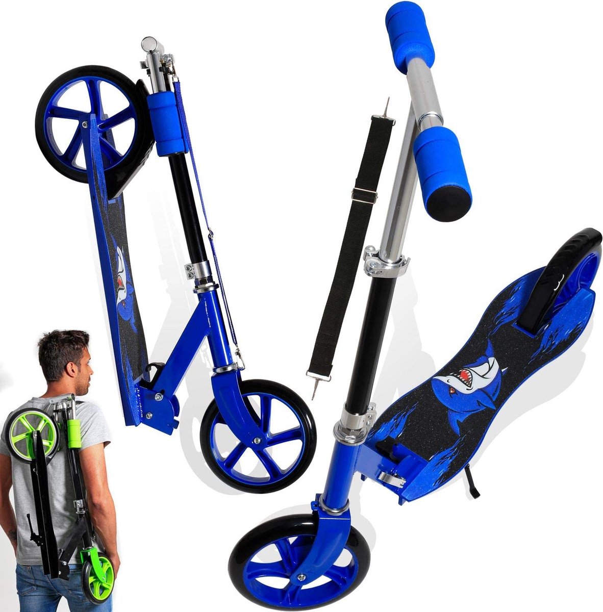 City Scooter Step Pro-S - SHARK - Step Grote Wielen 205 mm- Step voor ...