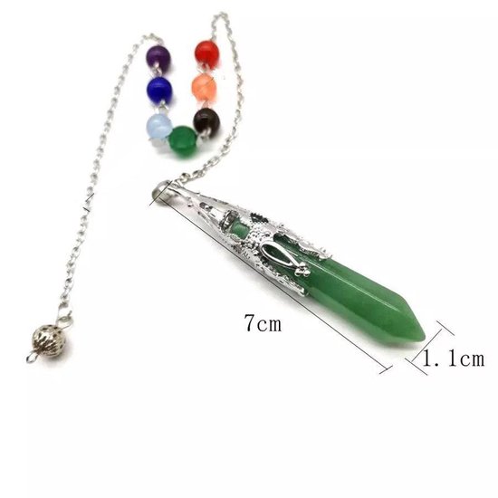 Wellness-House | Pendelketting Kroon Aventurijn | Pendel | Pendel Edelsteen |... | bol