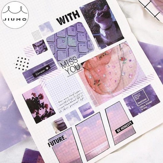 Violet | sticker set | washi bullet journal stickers | 35 designs - x2 ...