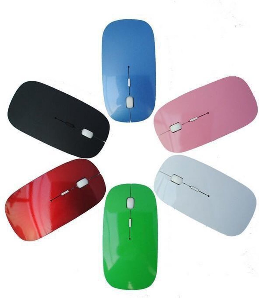 Computermuis - Draadloze muis - Groen - muis met draadloze USB receiver ...