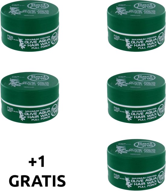 Red One Olive Oil 4 + 1 GRATIS | Aqua haar gel wax | Red One Wax | Red ...