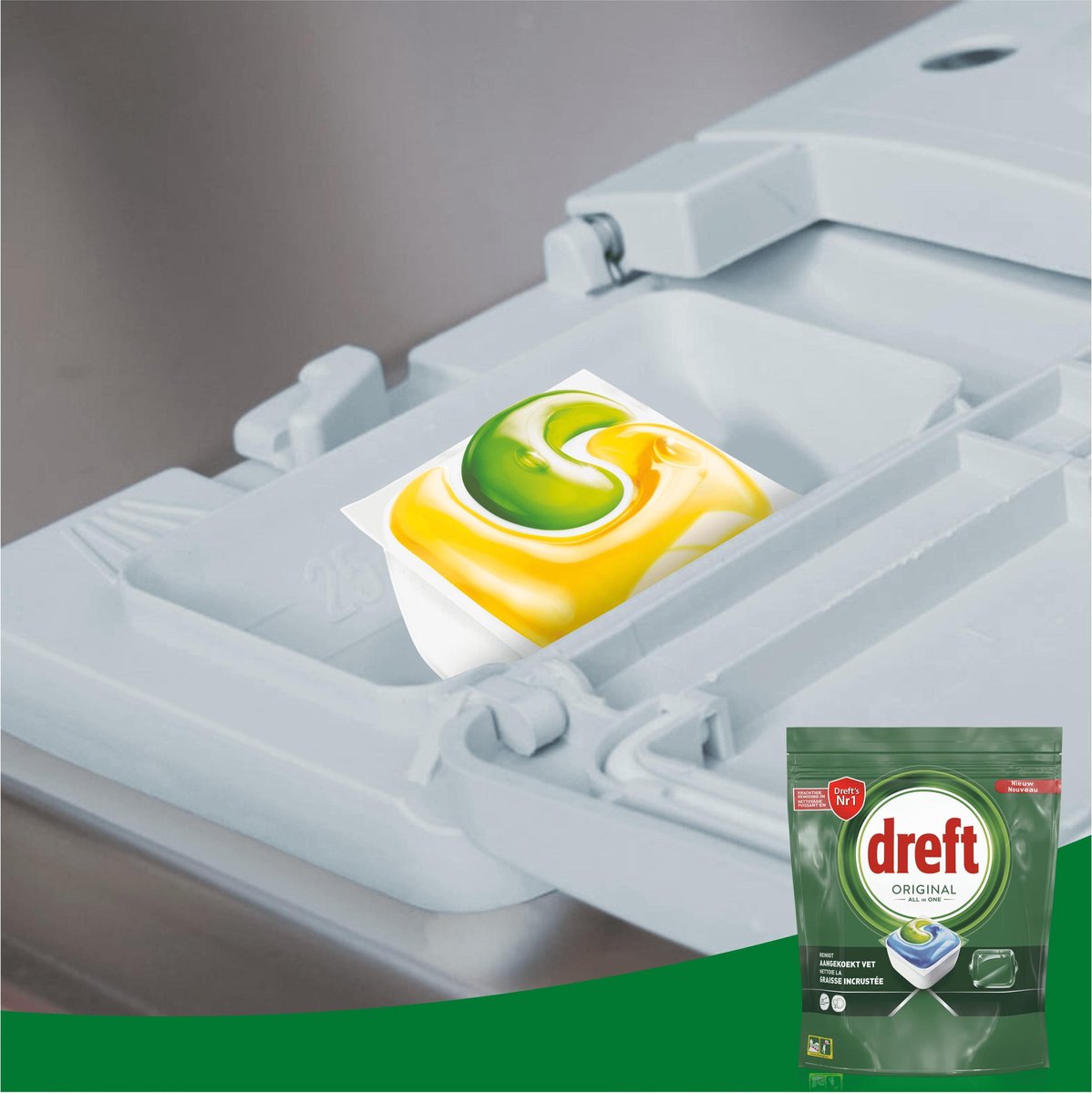 Dreft Original All In One Regular - Voordeelverpakking 3x70 stuks ...