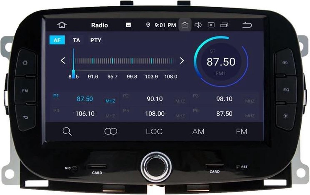 CarPlay Fiat 500 2016-2021 Android 10PX30 2+32GB Bluetooth USB WiFi ...