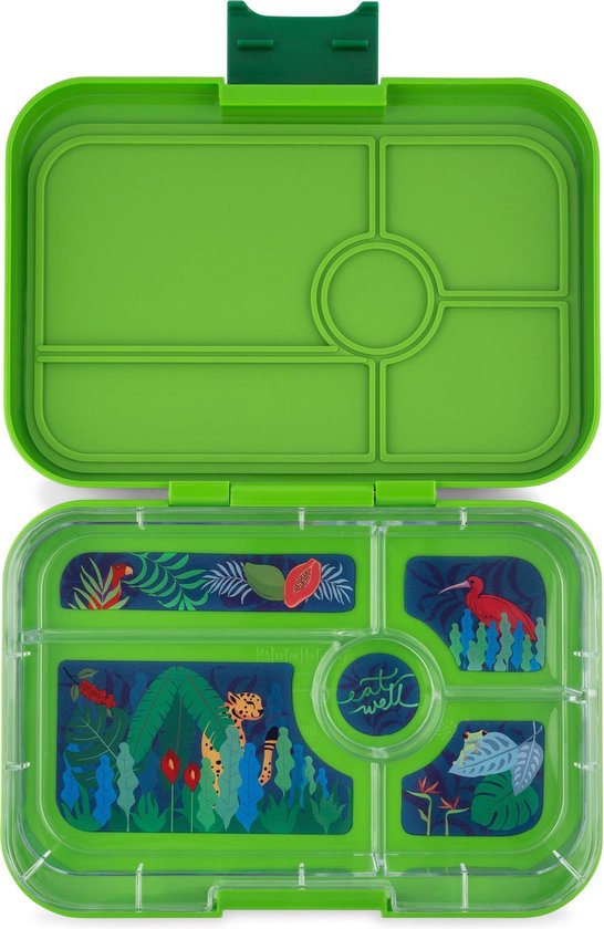 Yumbox Tapas XL - lekvrije Bento box lunchbox - 5 vakken - Go Green ...