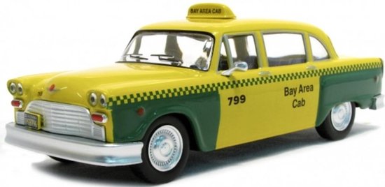 Checker A11/A12 San Francisco 1980 Taxi (Geel) (15cm) 1/43 Atlas ...