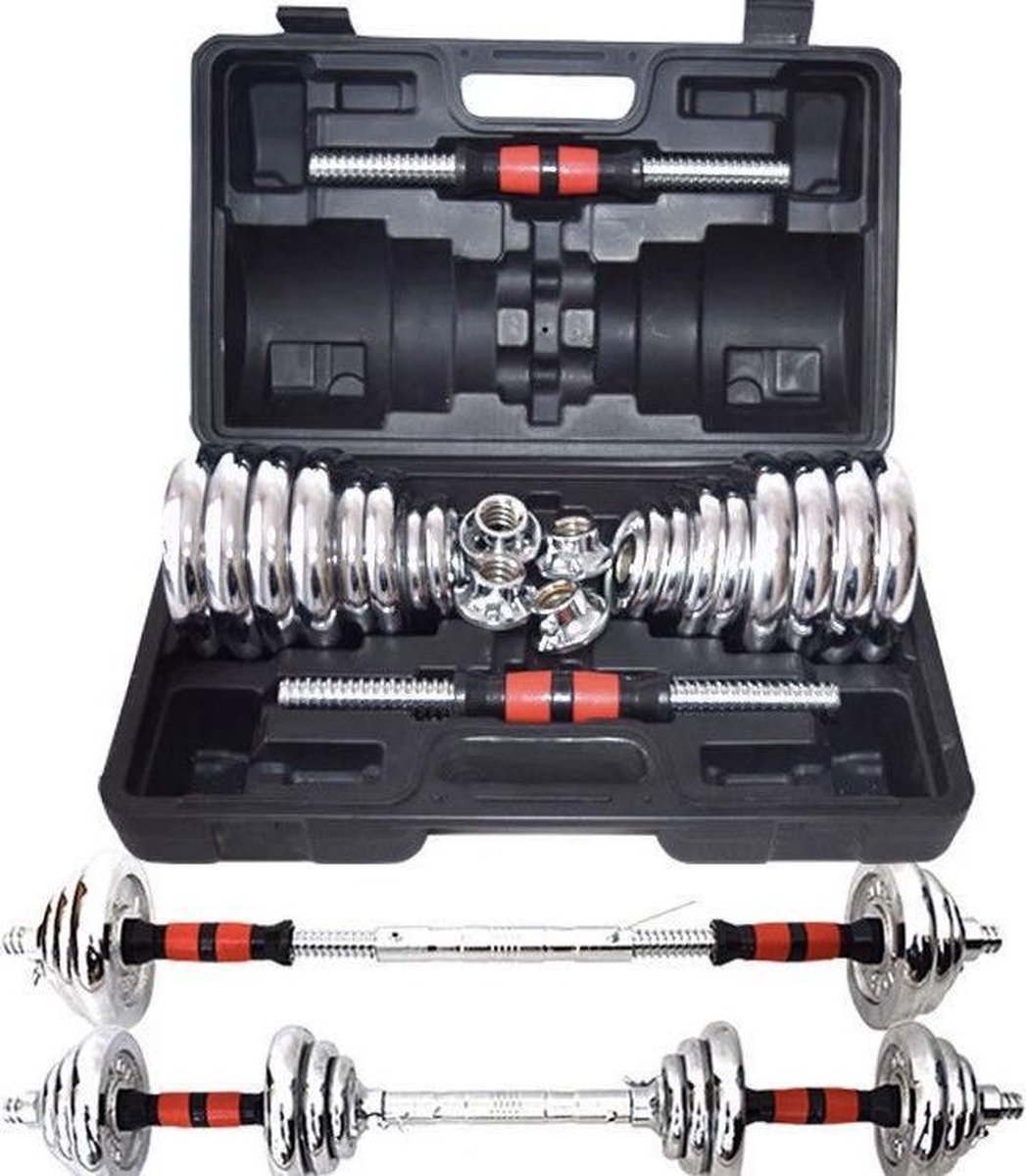 2 Dumbells - Halter set - Fitness - Gewichten - Dumbell kofferset ...