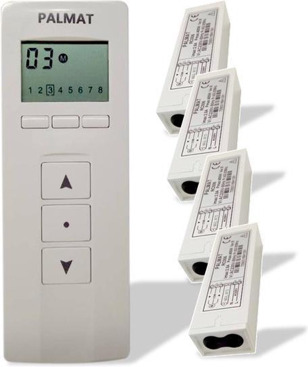 PALMAT 8-kanaals zender en ontvanger (4 stuks) | bol.com