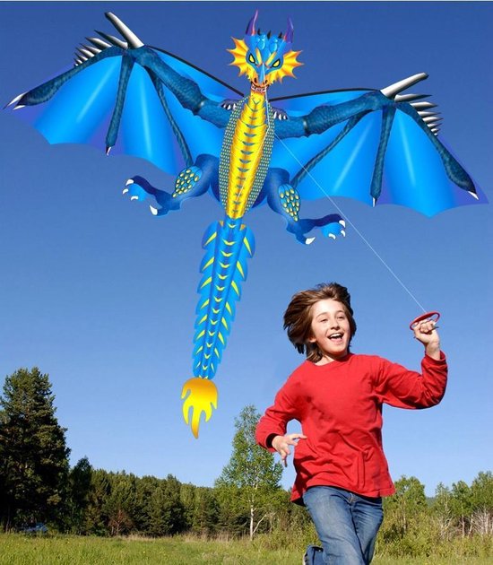 Pro-Care Vlieger vorm Phoenix Dragon - Maat 1.3 meter breed en 1.6 ...