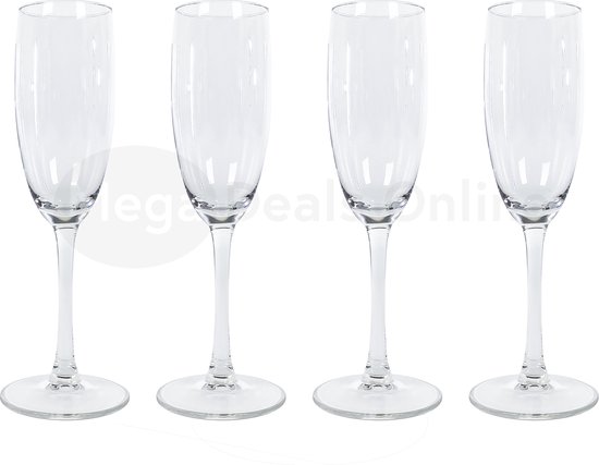 4x PREMIUM Champagneglazen - Champagne Glazenset - Champagneglas ...