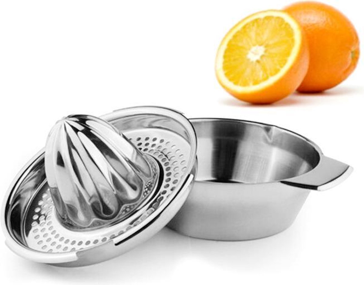 Citruspers – RVS – Sinaasappelpers – Handpers – Handmatige citruspers ...