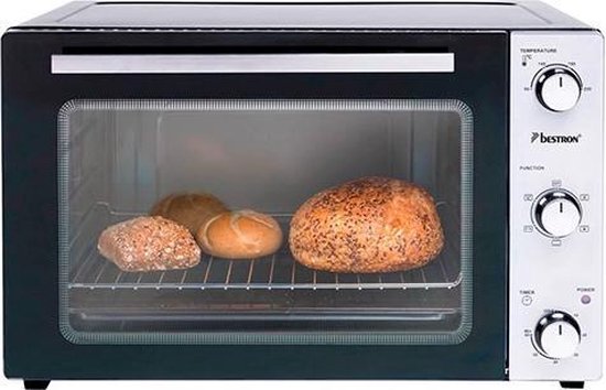 Bestron vrijstaande Oven met 55L volume, Bakoven inlcusief Grillrooster ...