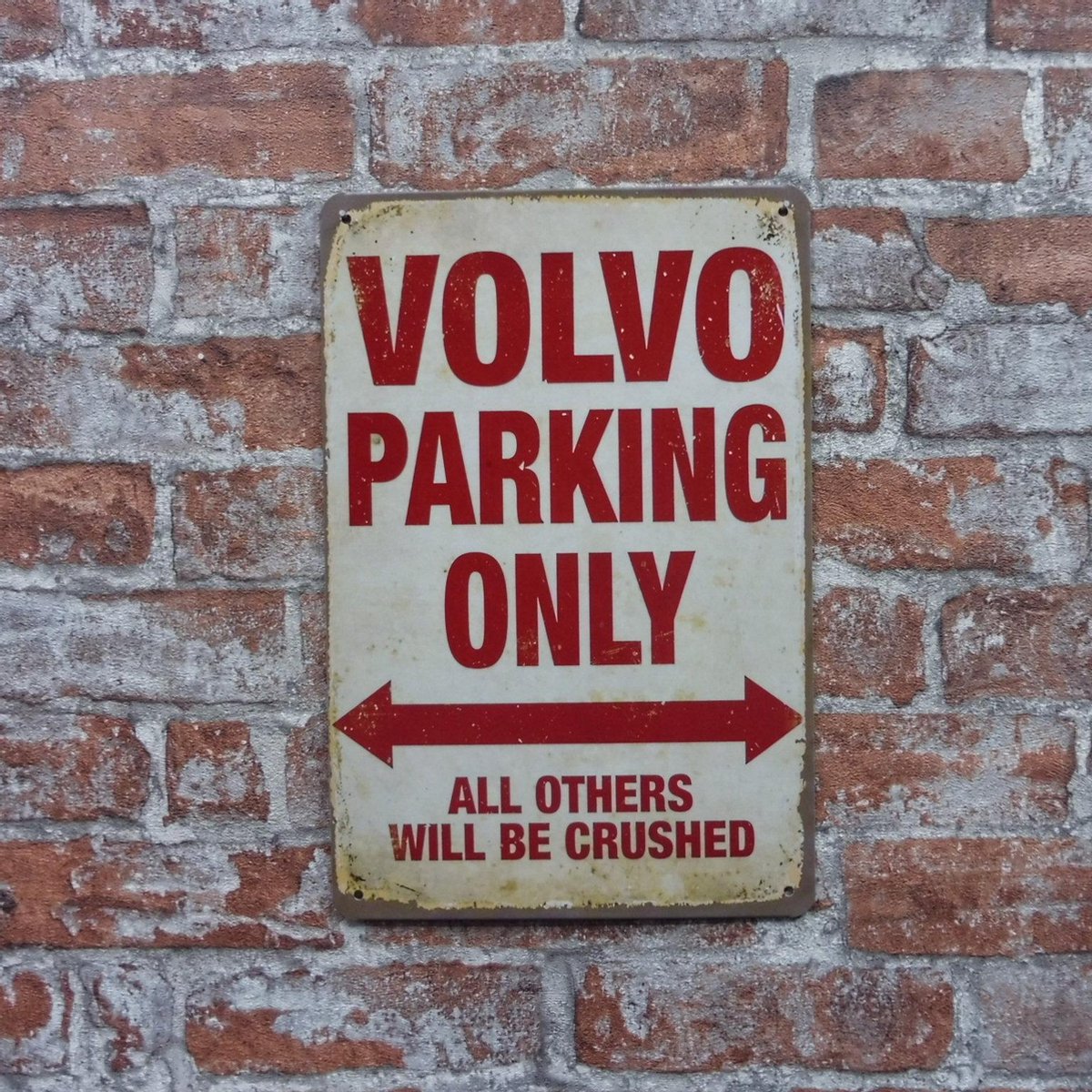 Wandbord - Volvo parking only -Vintage Retro- Mancave - Wand Decoratie ...