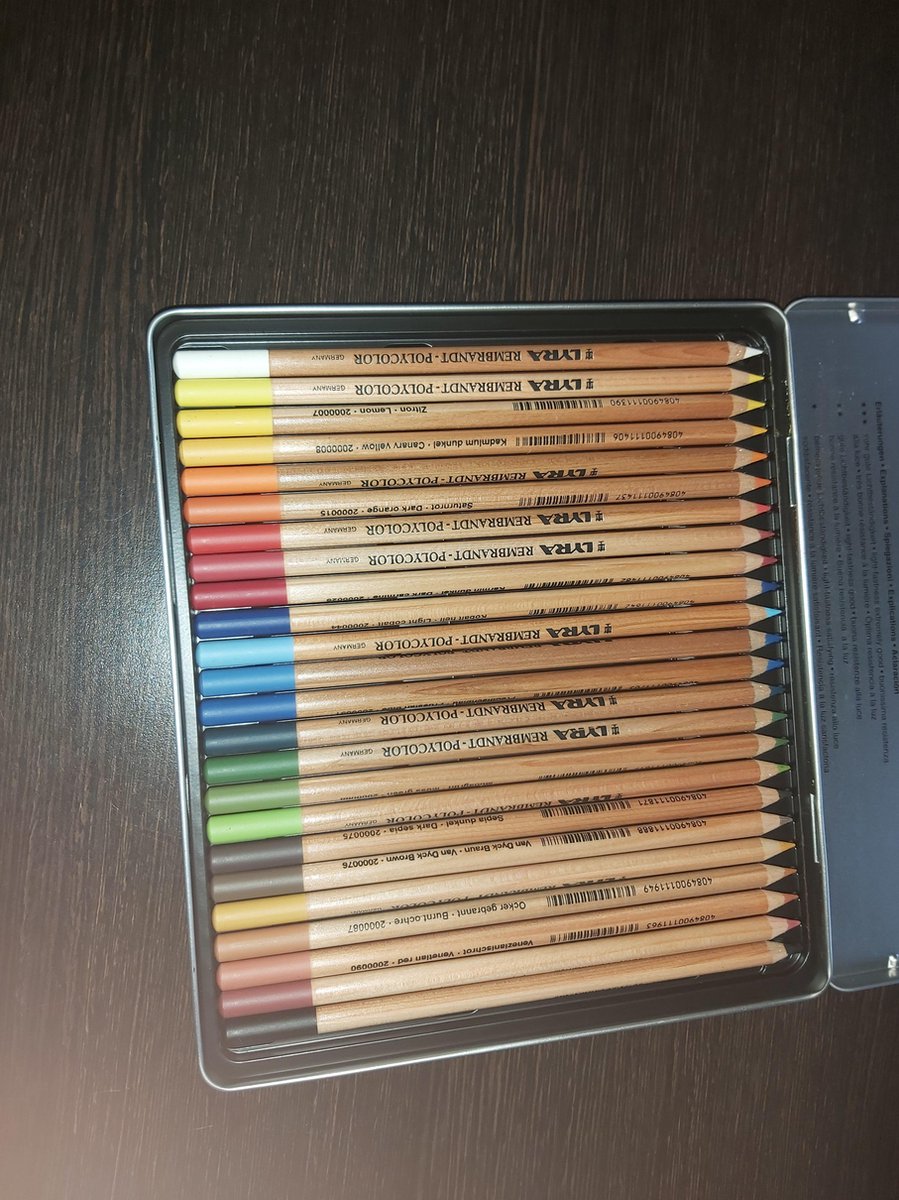 Lyra Germany Set met 24 potloden Rembrandt Polycolor verschillende ...