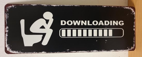 Downloading Toilet WC Reclamebord van metaal 36 x 13 cm METALEN ...