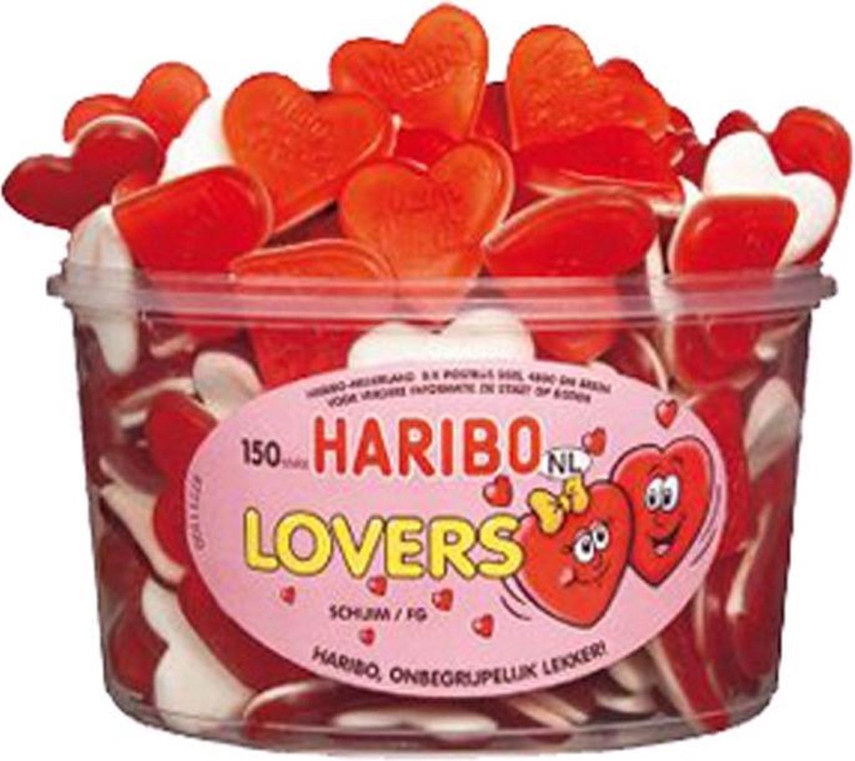 bol.com | Haribo lovers hartjes snoep - 150 stuks