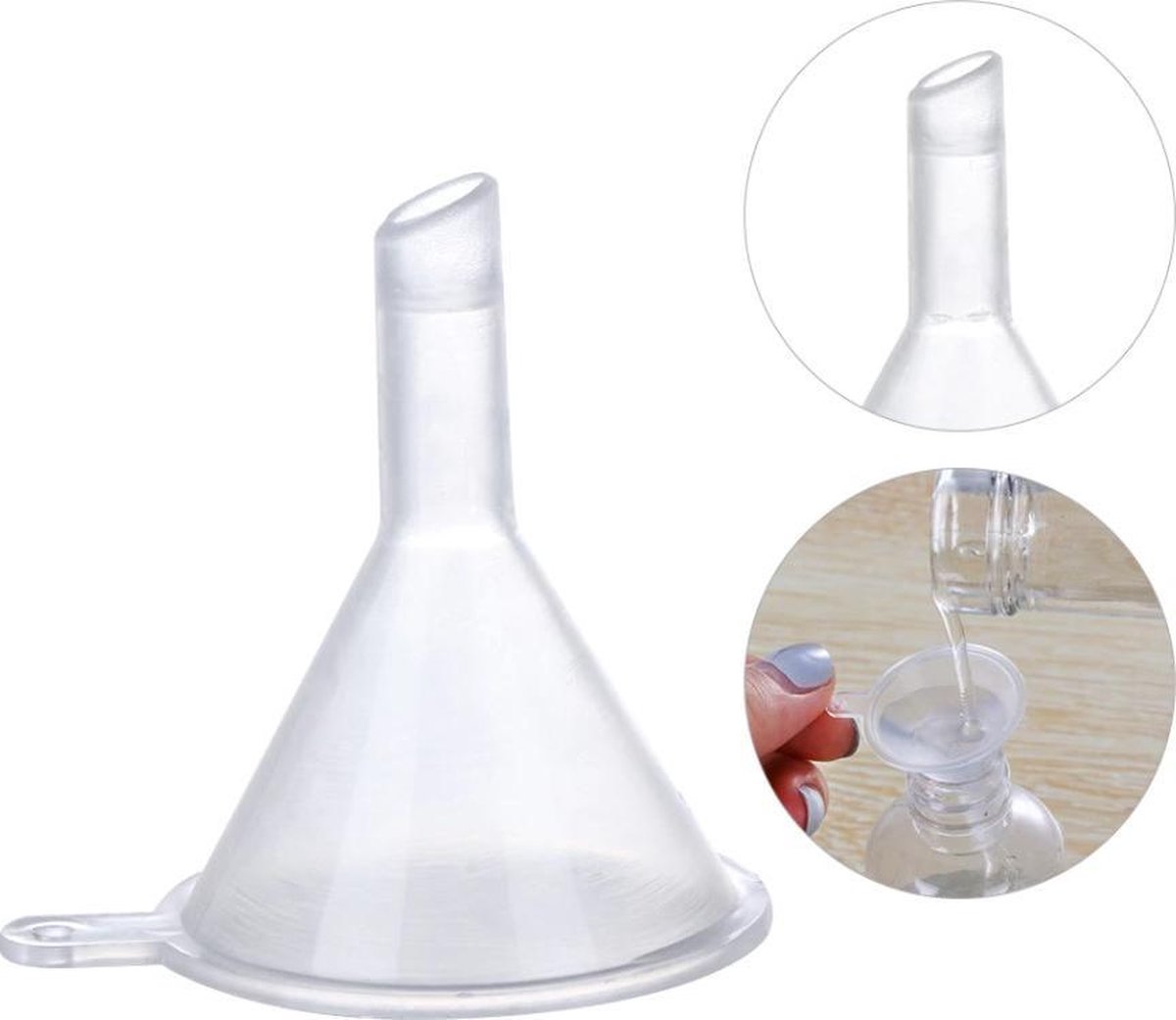 Set van 50 mini trechters! - 50 kleine kunststof trechters - Trechter ...