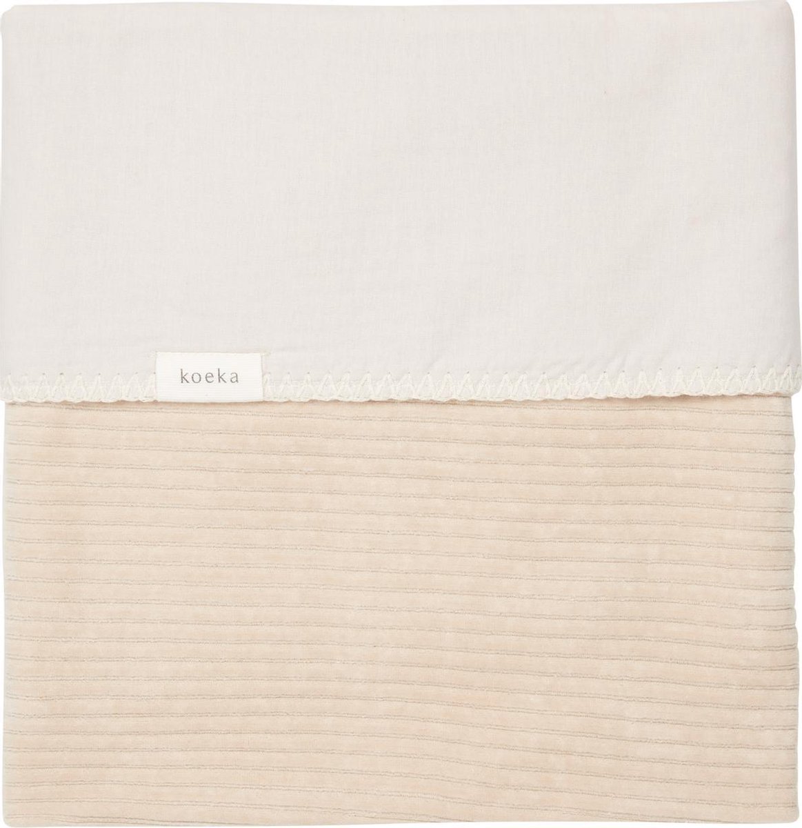 Koeka Baby dekentje wieg flanel Vik - zand - 75x100cm | bol.com