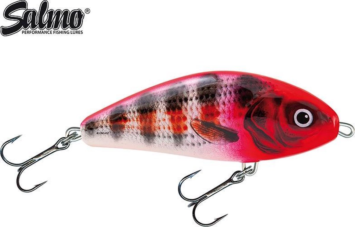 Salmo Fatso - 10 cm - holo red head striper - drijvend | bol.com