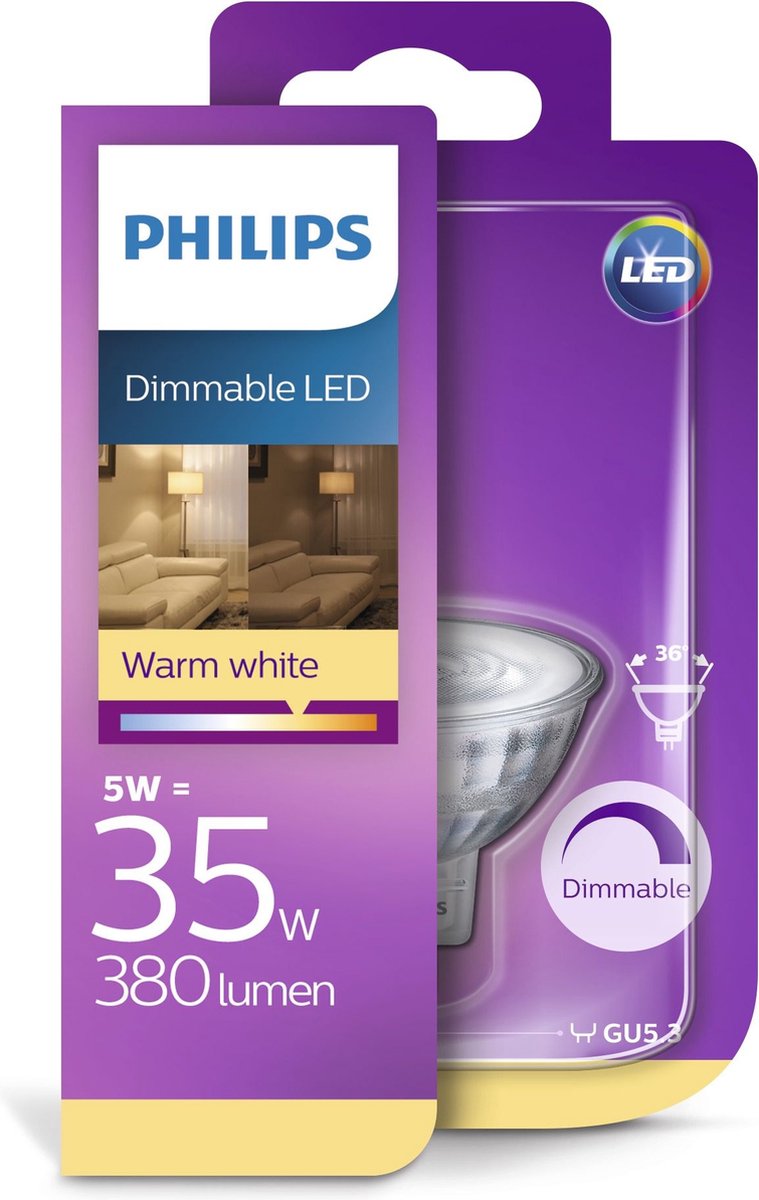 Philips CorePro LED Spot GU5.3 - 5W | bol.com