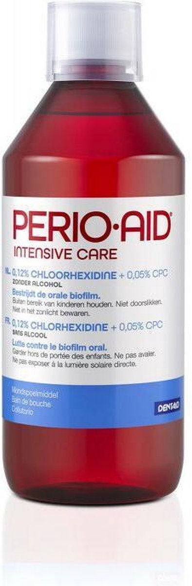 4x PerioAid Mondspoelmiddel 0,12% Intensive Care 500 ml | bol.com