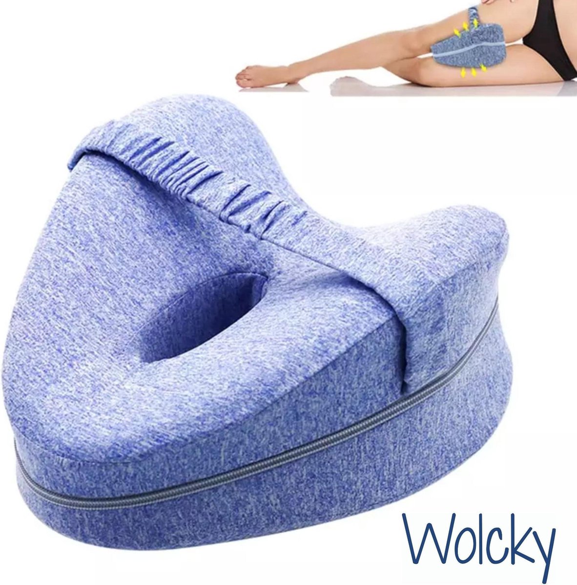 WOLCKY Kniekussen voor in Bed - Orthopedisch Beenkussen ...