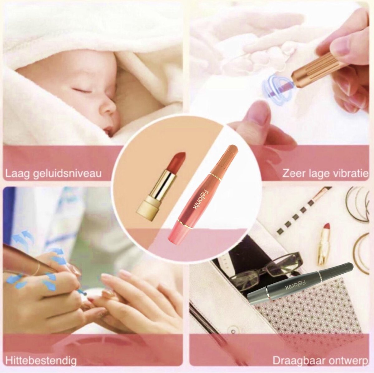 Felonix® Professioneel Elektrische Nagelfrees- Manicure & Pedicure set ...