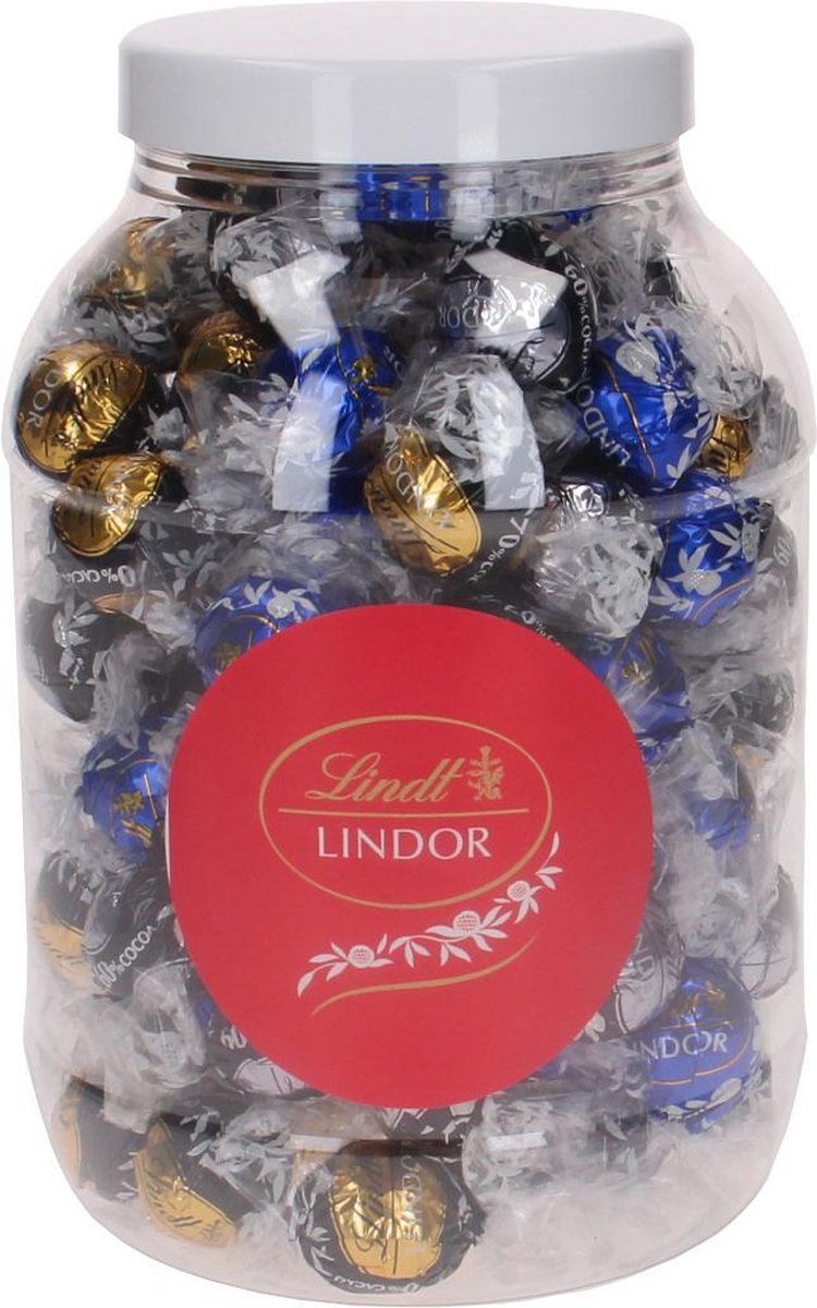 Lindt Lindor assortiment pure chocolade ballen ca 1200g | bol.com