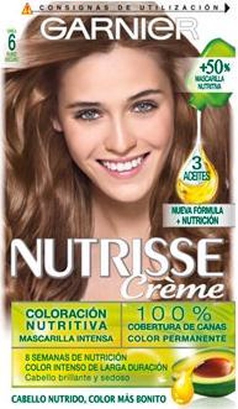 Garnier Tinte Pelo Nutrisse 6 Rubio Oscuro | bol.com