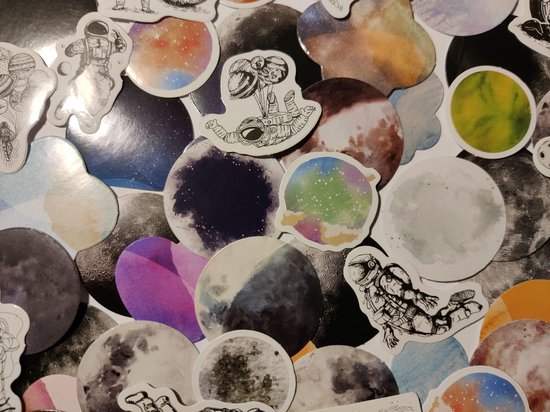 Ruimte Space Galaxy Sticker Pack - 50 Stickers - Laptop Stickers ...