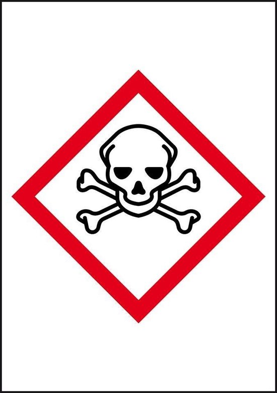 GHS06 giftige stoffen leidingmarkering op rol | bol.com