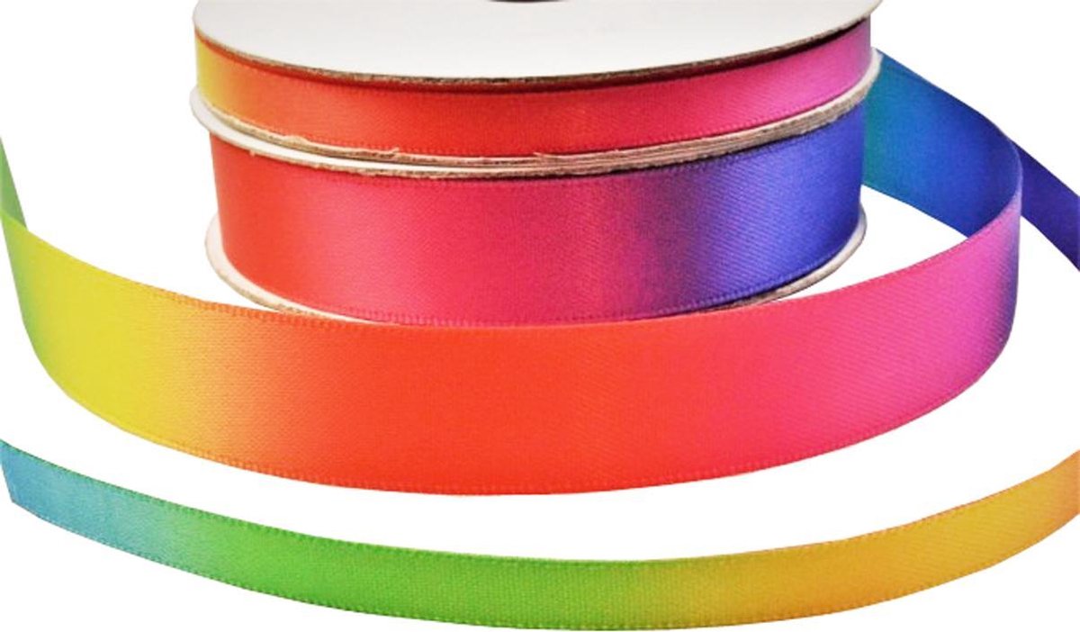 Satijn Lint 15mm (1,5cm) | Satijnlint | Regenboog Lint | Luxe ...
