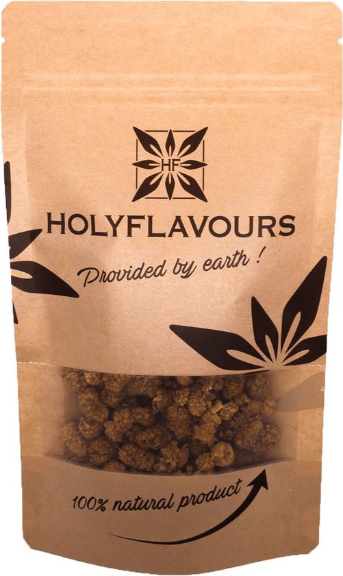Moerbeibessen Wit gedroogd - 100 gram - Holyflavours - Biologisch | bol.com